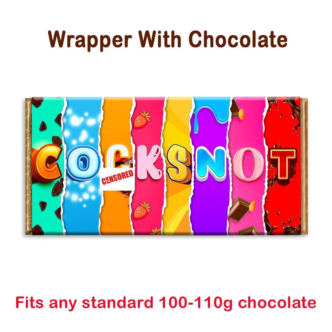 Coksnot Rude Novelty Chocolate Bar Wrapper Gift Present for Birthday ...