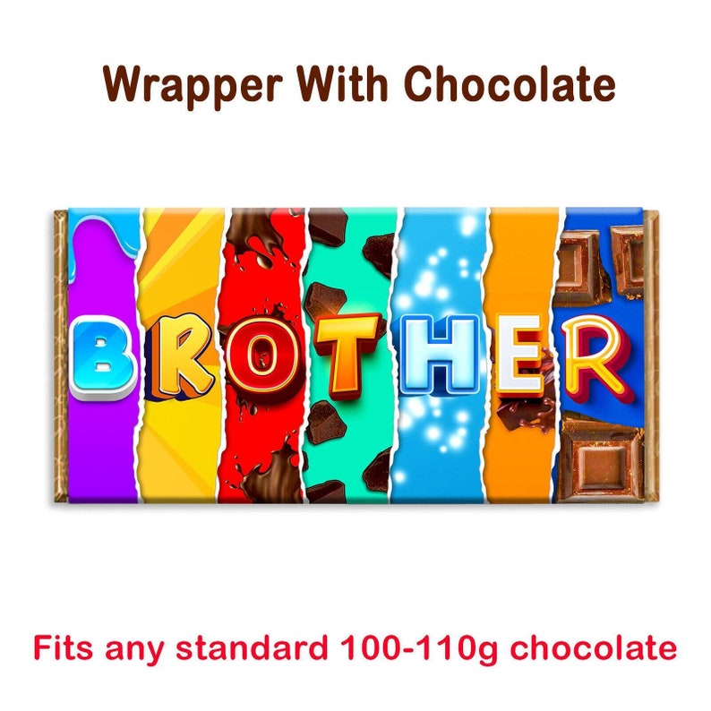 Brother Chocolate Bar Wrapper Novelty Gift Present for Birthday ...