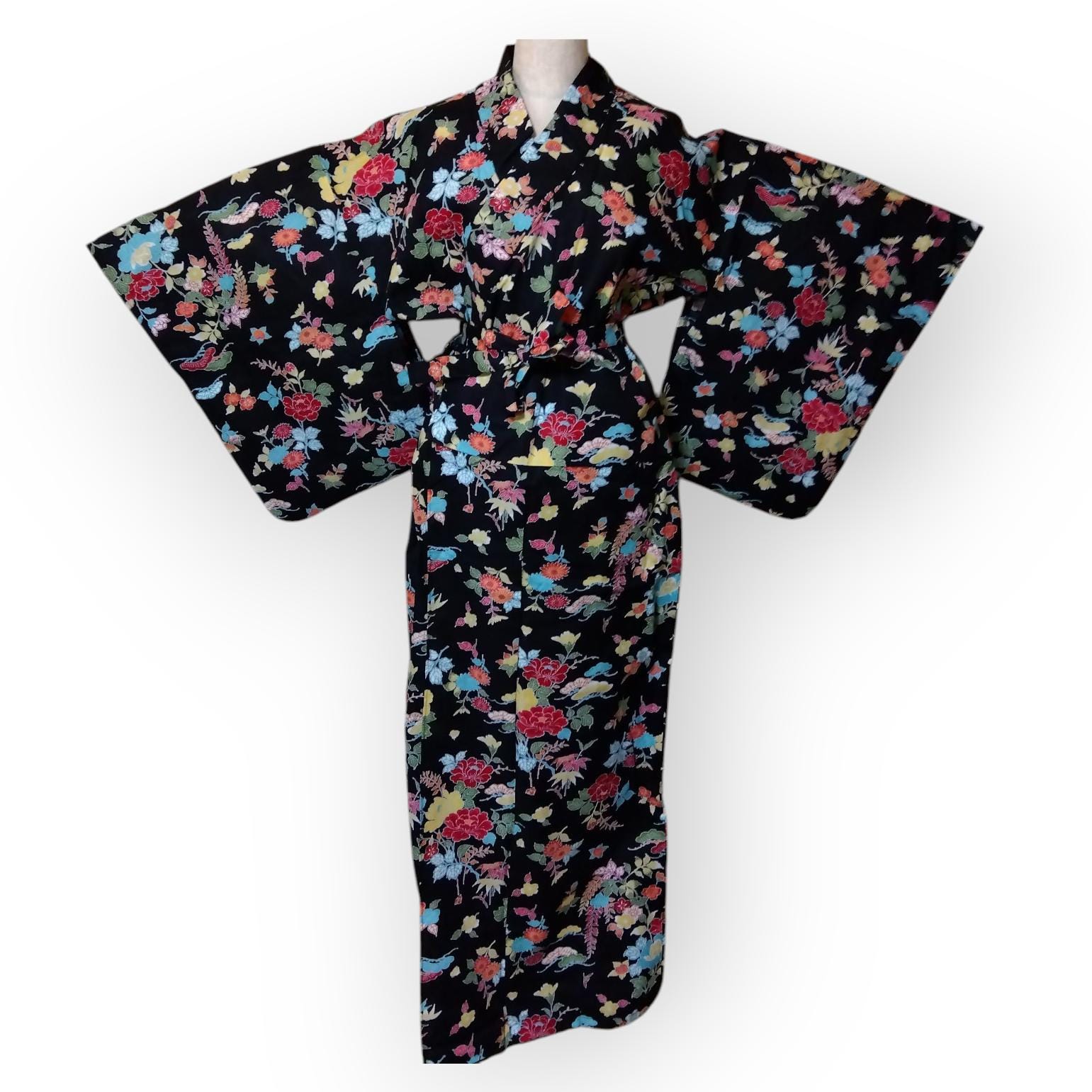 Okinawa Bingata Pattern Yukata / Tall Size - Etsy