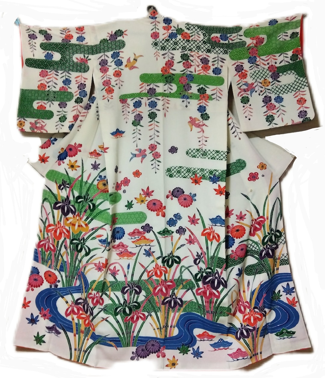 Okinawa Bingata Kimono - Etsy