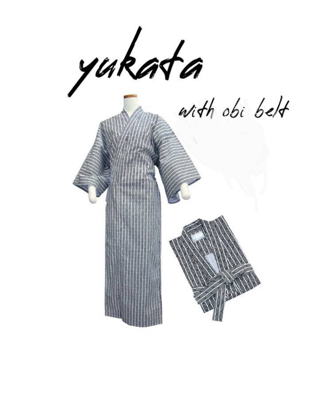 Japanese Traditional Style Hot Pring Spa Yukata and Belt / - Etsy
