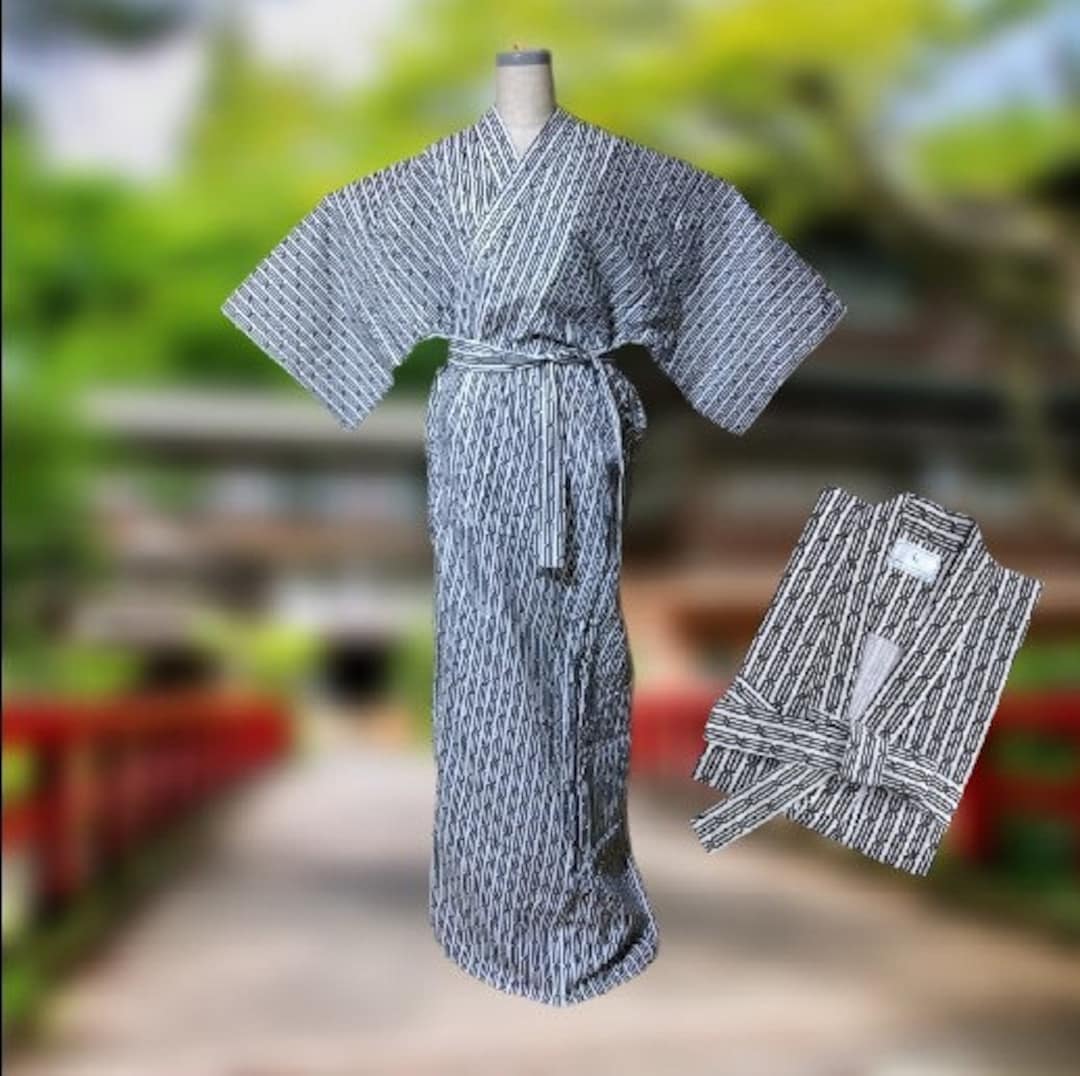 Japanese Traditional Style Hot Spring Spa Yukata and Belt / M-size, L ...