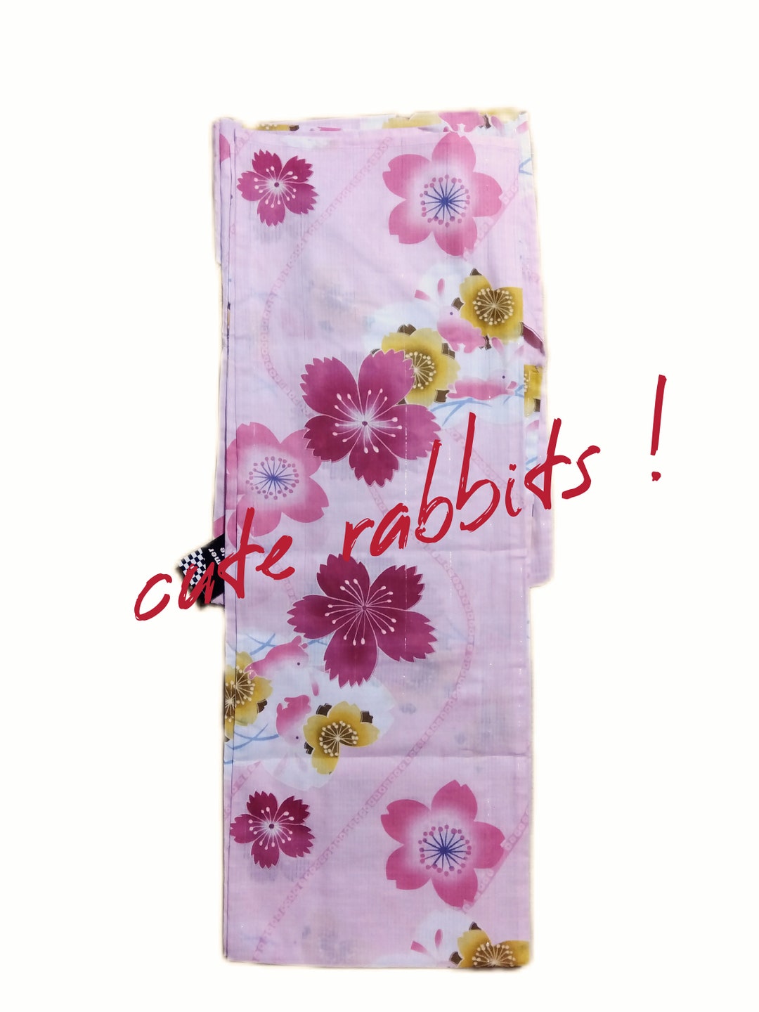 Cute Rabbits and Sakura Pattern Yukata / Japanese M-size - Etsy