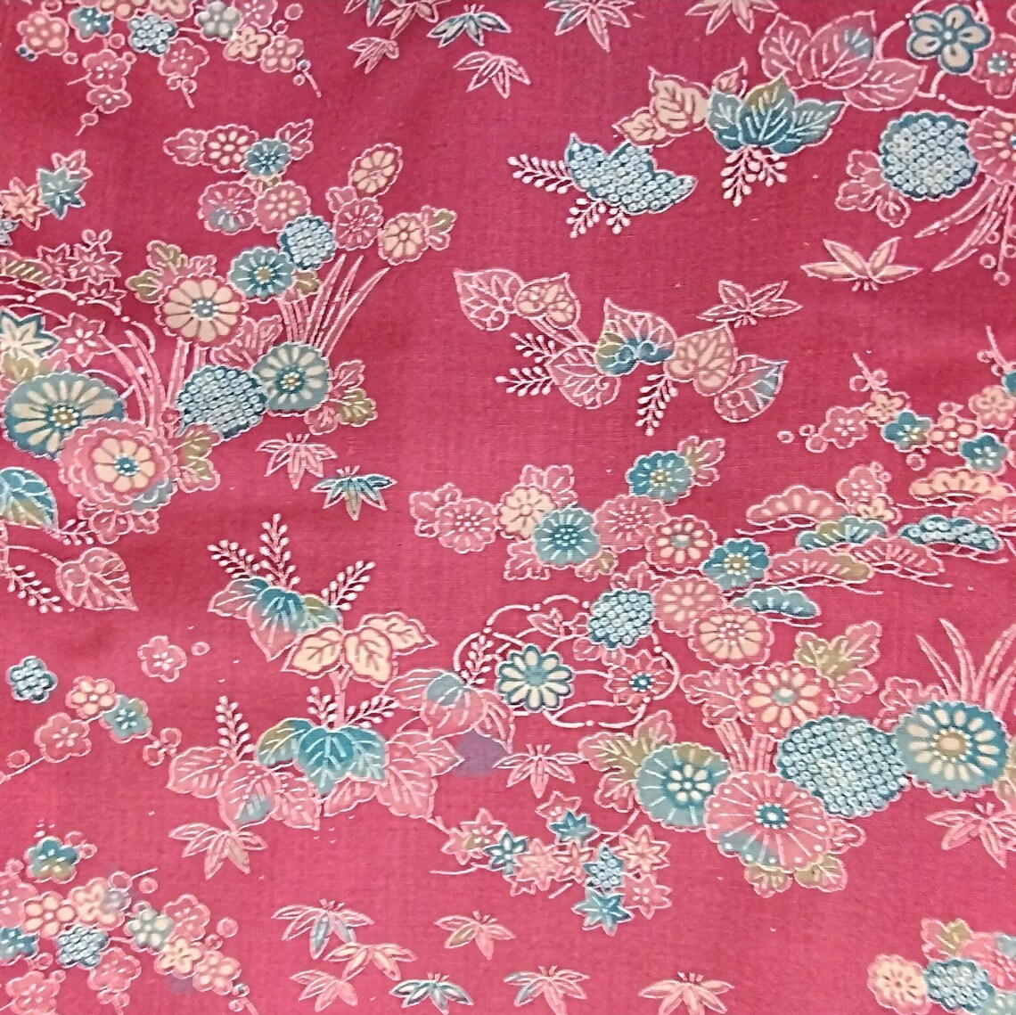 Bingata Pattern Kimono / Japanese S-size / Wool - Etsy