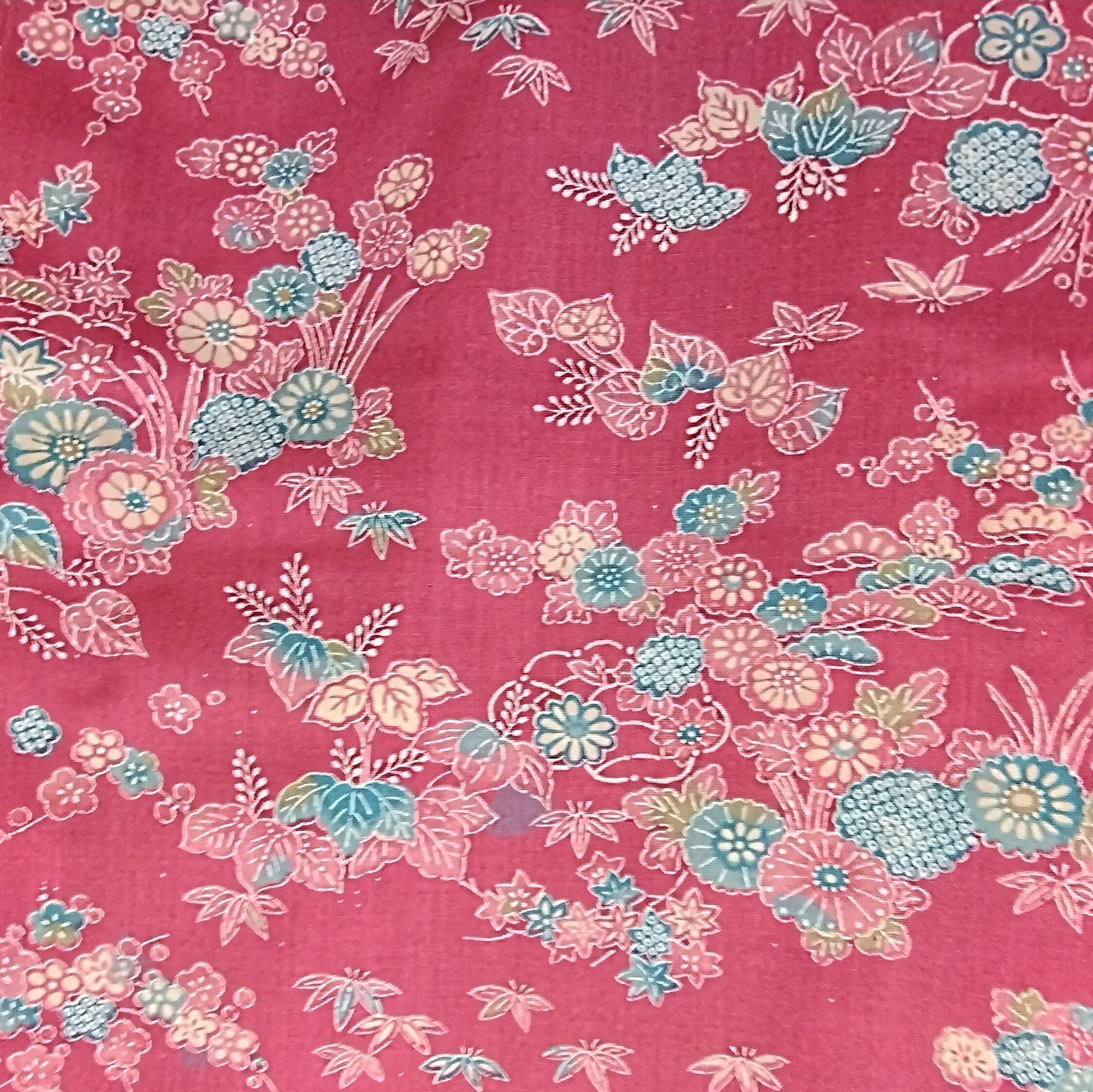 Bingata Pattern Kimono / Japanese S-size / Wool - Etsy