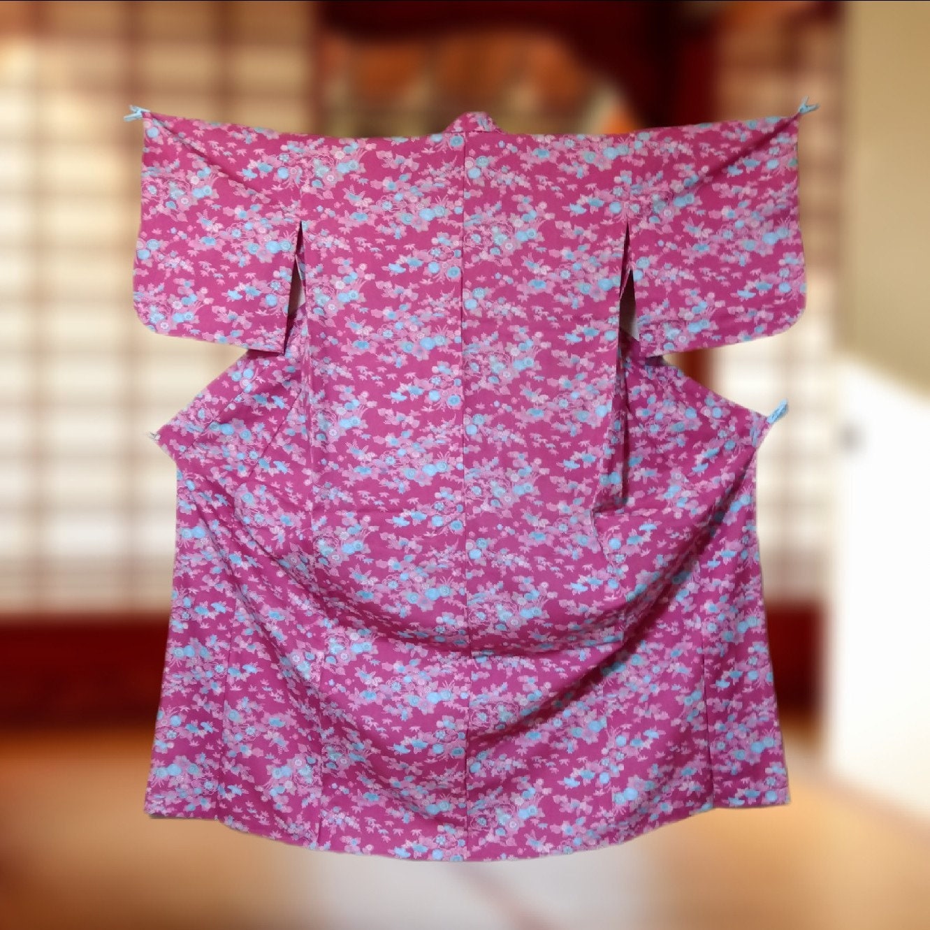 Bingata Pattern Kimono / Japanese S-size / Wool - Etsy