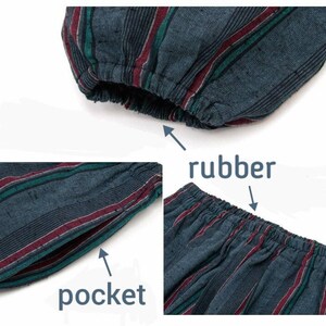 Cotton Tsumugi Monpe for Women / Japanese Traditional Style Working ...