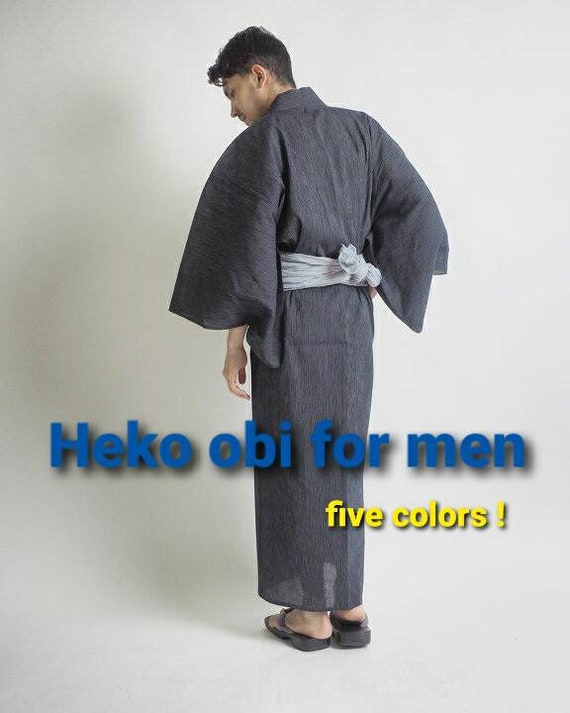 Heko Obi 兵児帯 for Men / Five Colors - Etsy