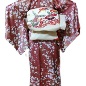 Beautiful Sakura Pattern Kimono / Silk - Etsy
