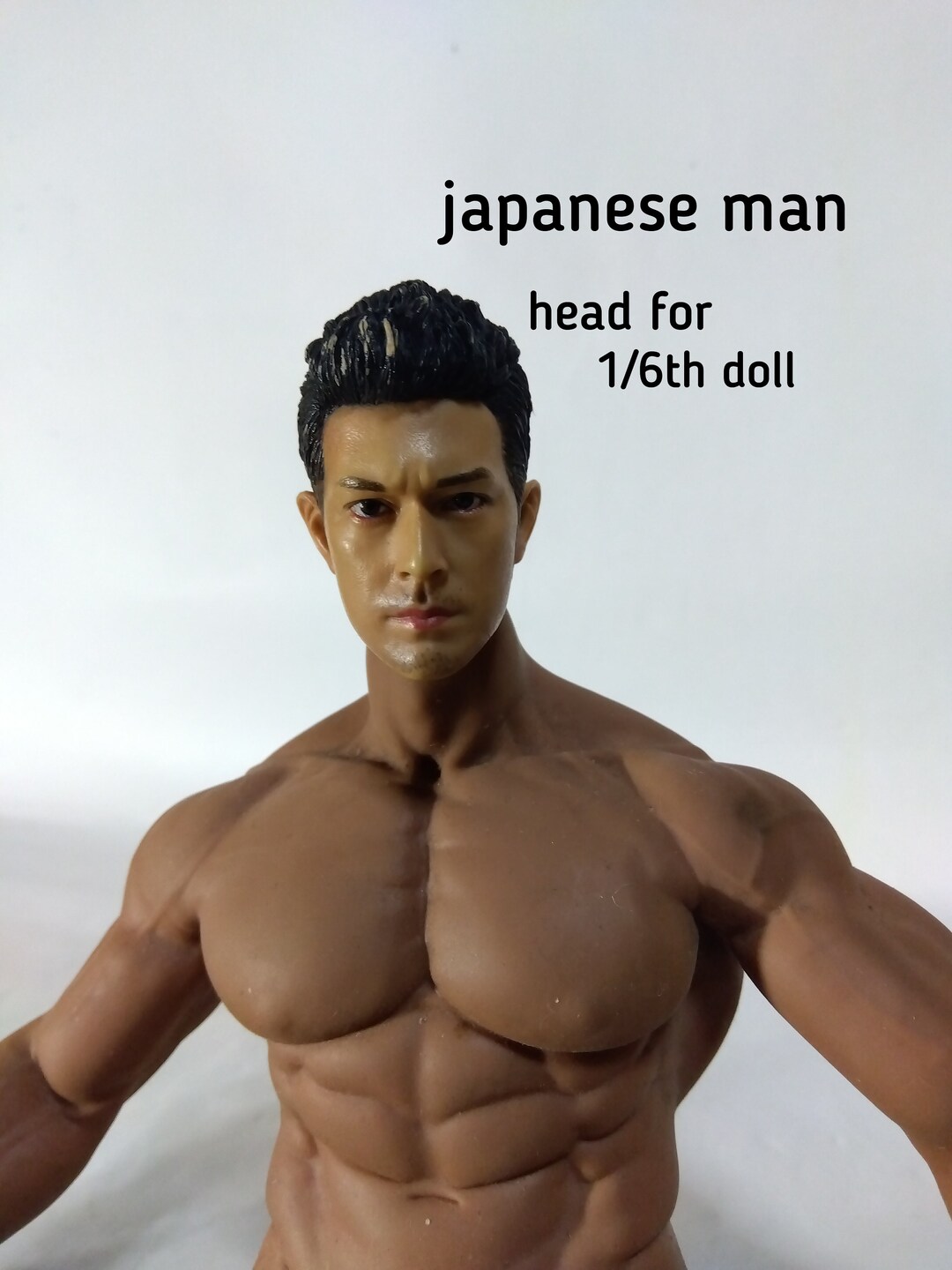 Head for 1/6th Doll / Japanese Man - Etsy