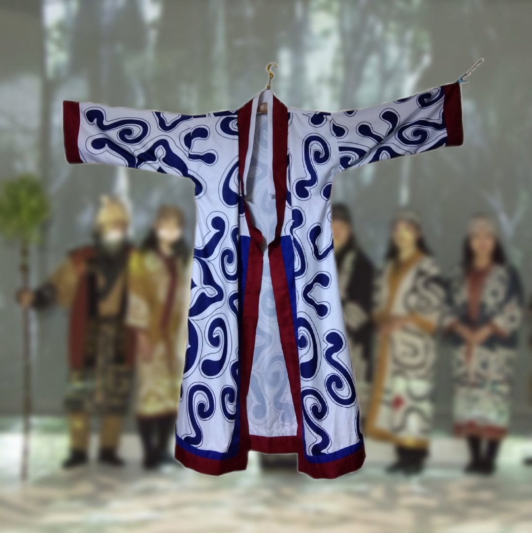 Ainu Pattern Kimono With Obi Belt - Etsy