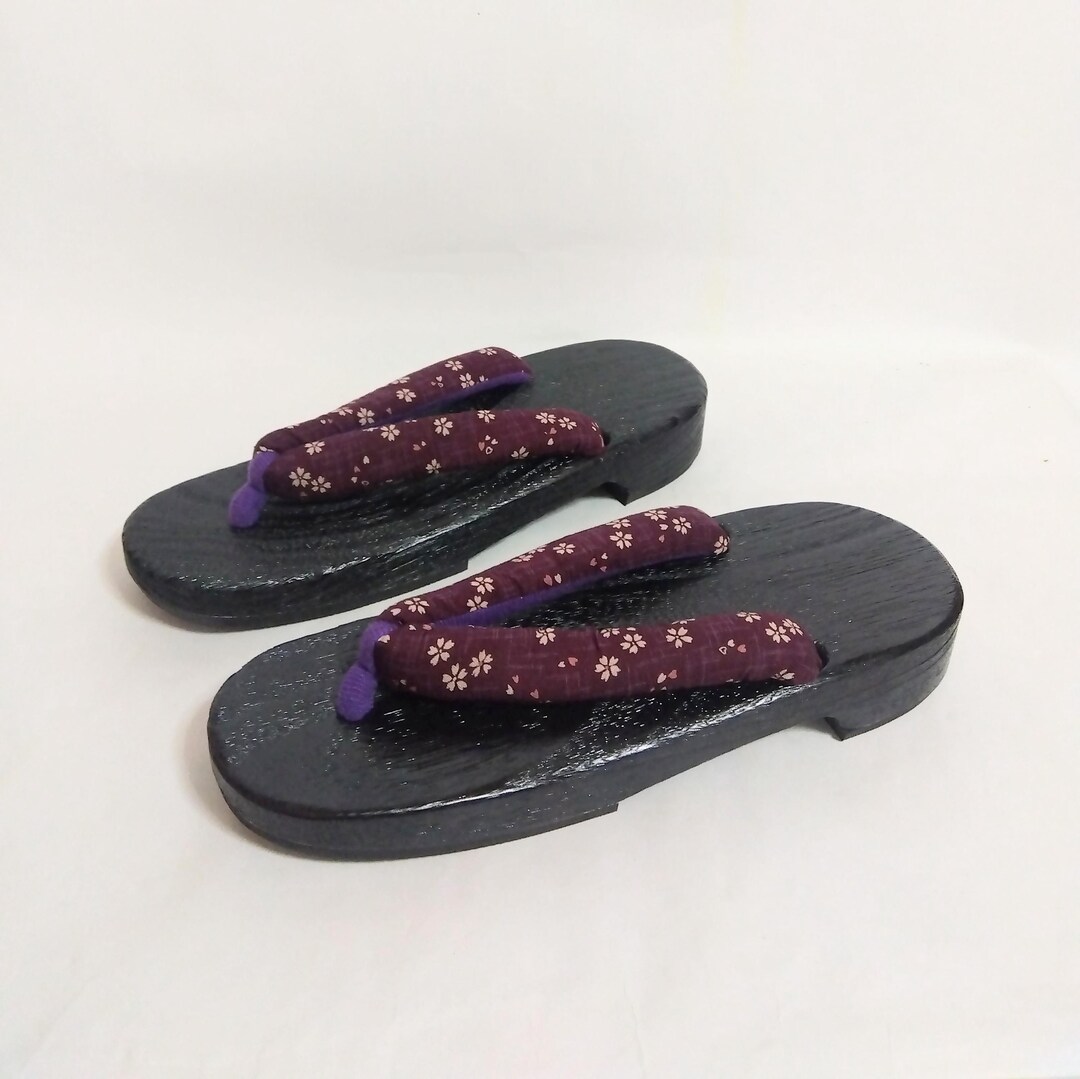 Japanese Traditional Style Zori Sandals for Women, Geta Sandals / Large ...