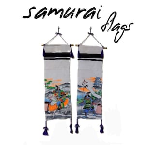 Set of Two Samurai Flags - Etsy