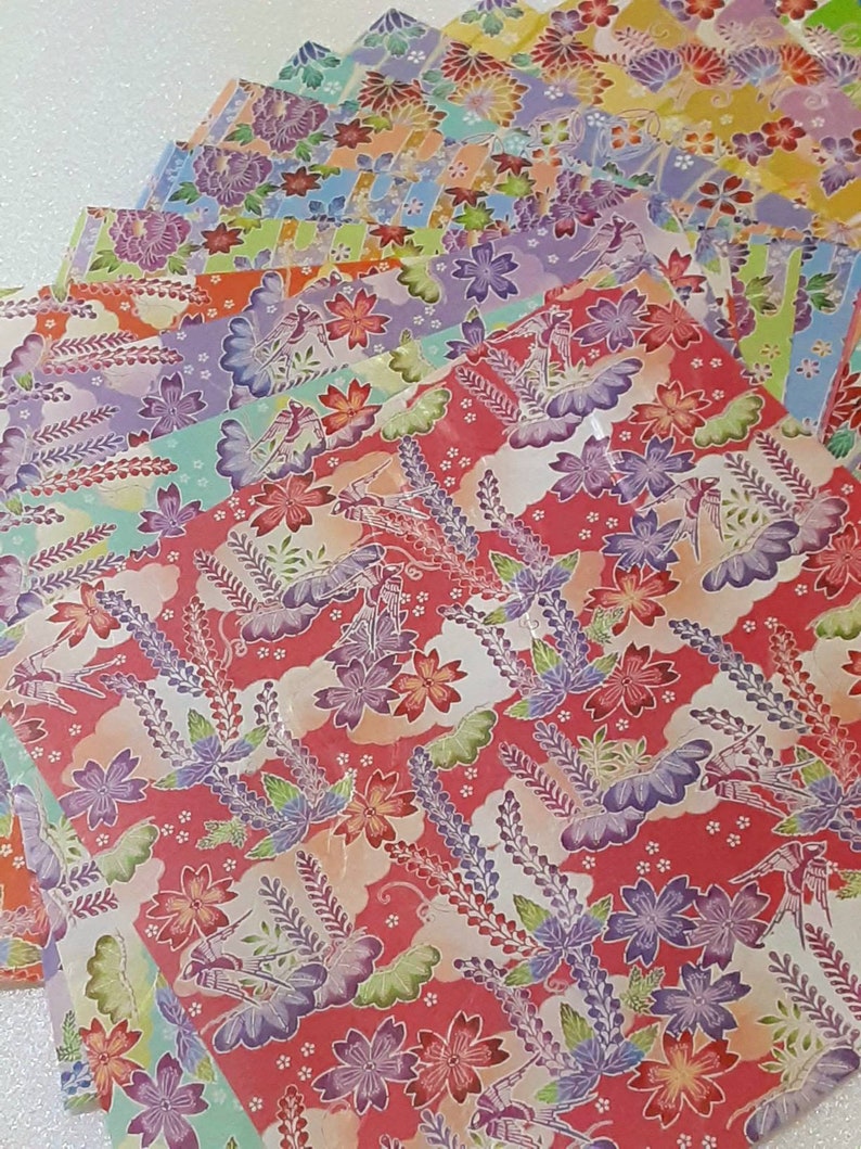 Okinawa Bingata (okinawa Bingata) Origami / Japanese Paper - Etsy