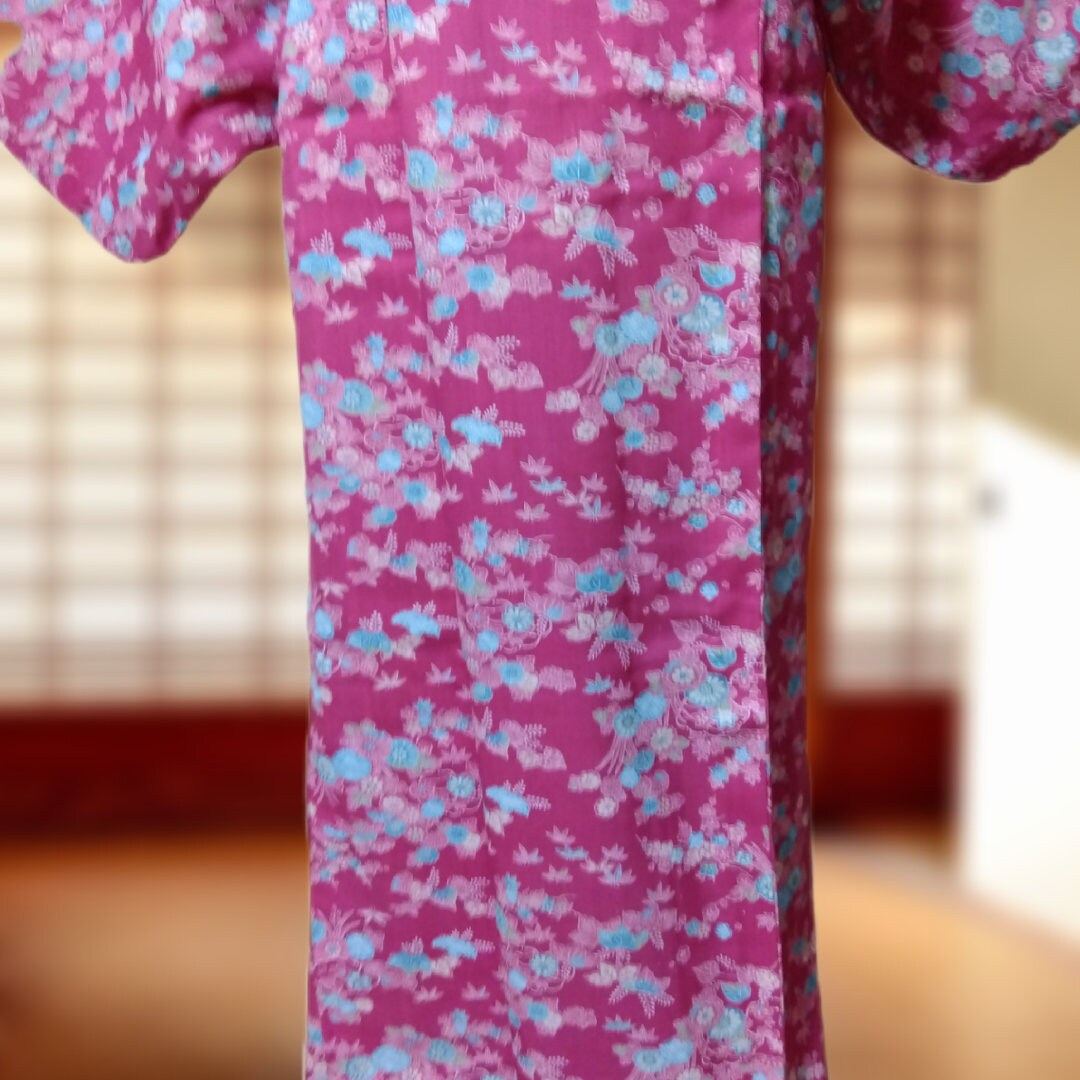 Bingata Pattern Kimono / Japanese S-size / Wool - Etsy