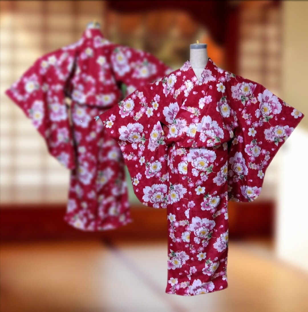 Washable Furisode for Women / Sakura Pattern - Etsy