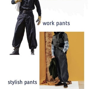 Japanese Work Pants, Nikka Pokka / Modern Style Ninja Pants - Etsy UK
