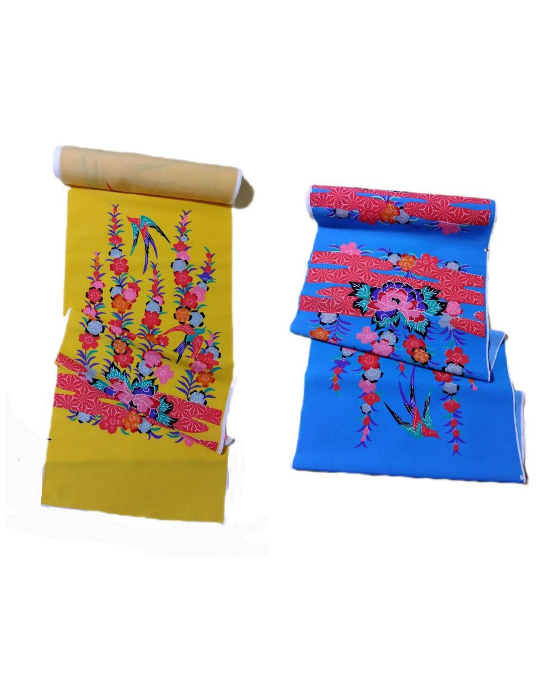 Okinawa Bingata Fabric One Roll / 36cm X 1200cm - Etsy