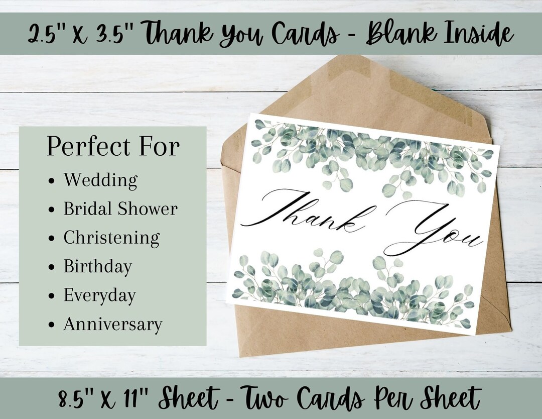 Express Gratitude Instantly! Printable Thank You Card Elegant Floral ...