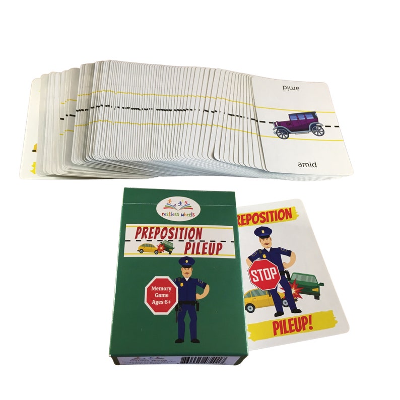 Preposition Pileup Slap It Grammar Game, Preposition Memory Game, CC ...