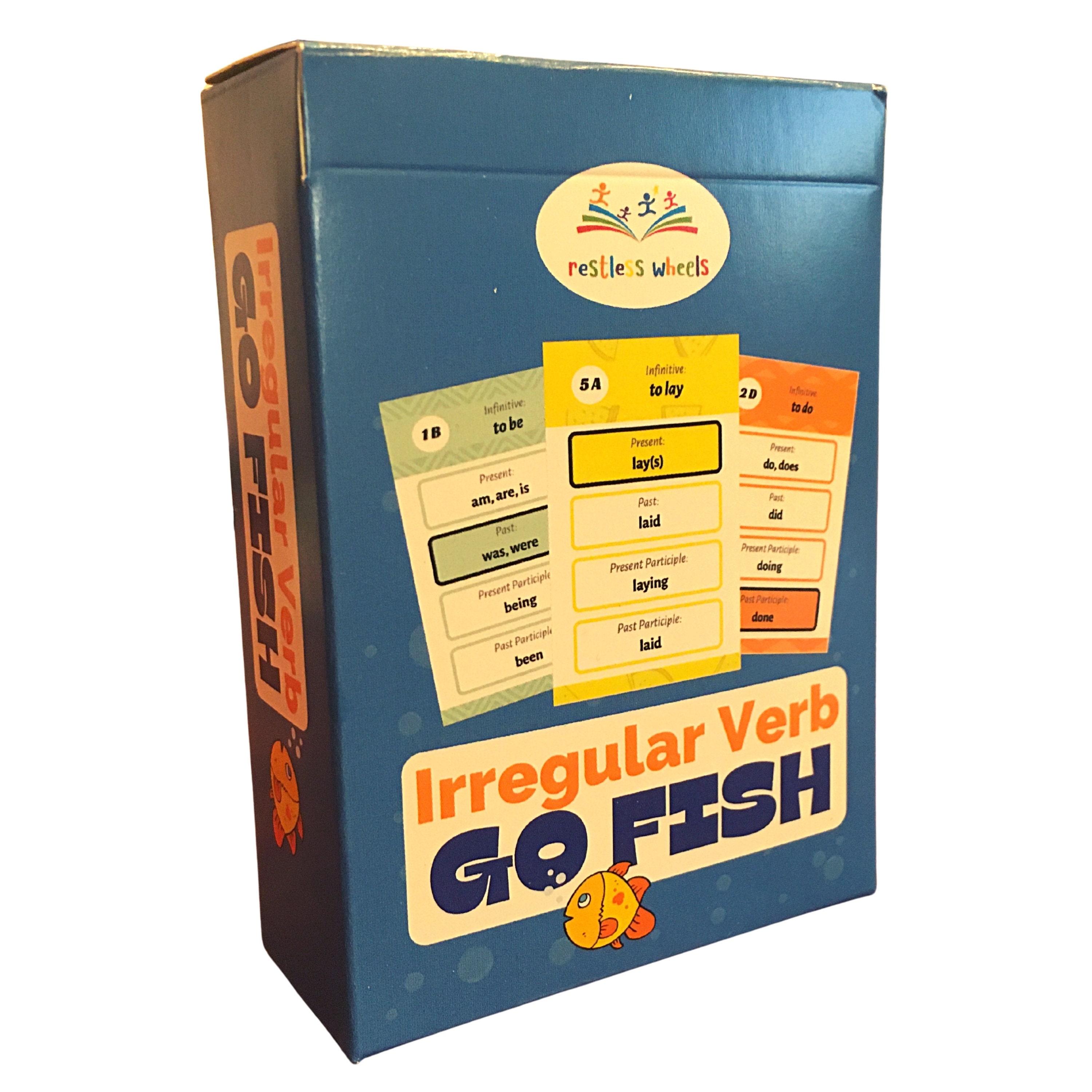 Irregular Verb GO FISH, English Grammar, Grammar Notecards, CC ...