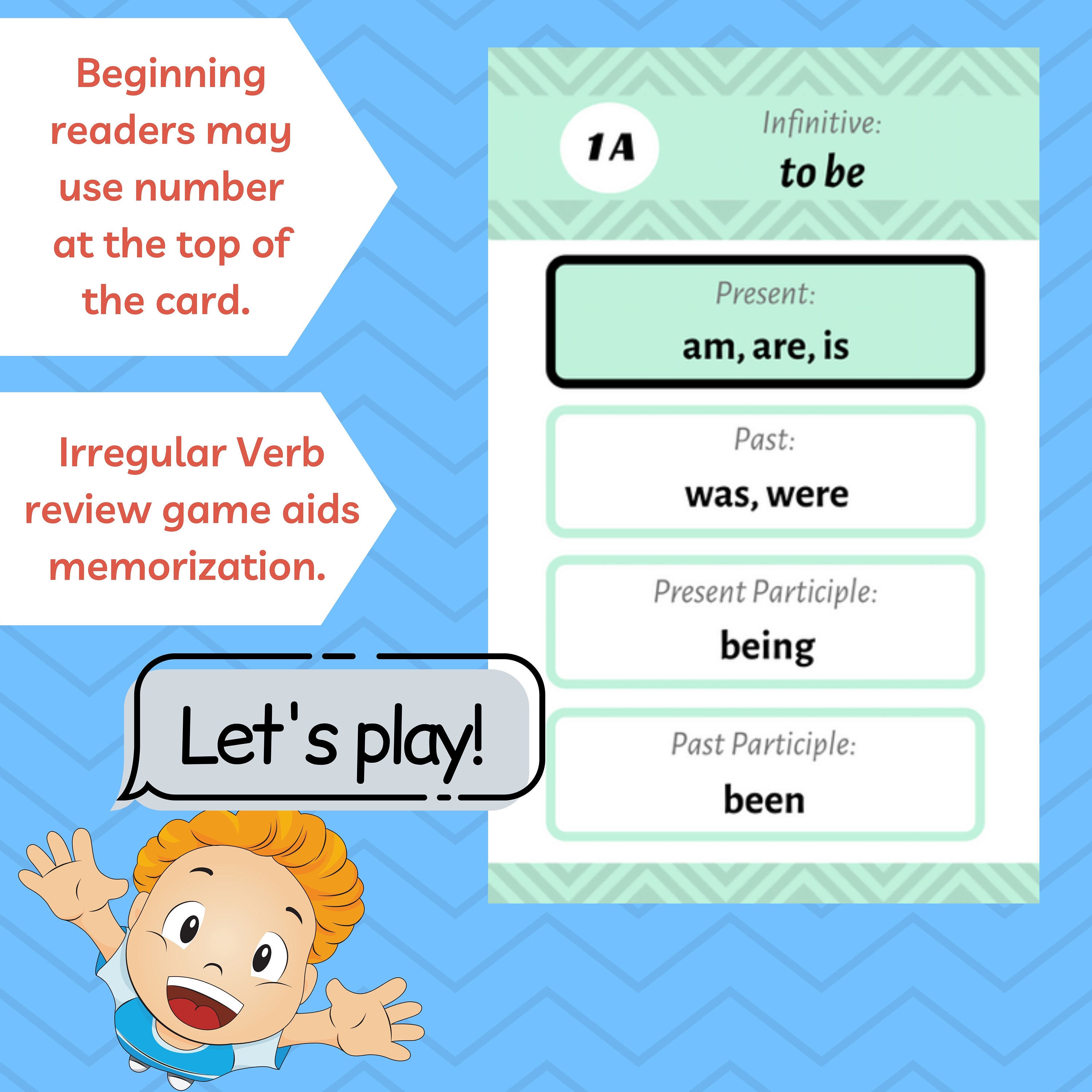 Irregular Verb GO FISH, English Grammar, Grammar Notecards, CC ...