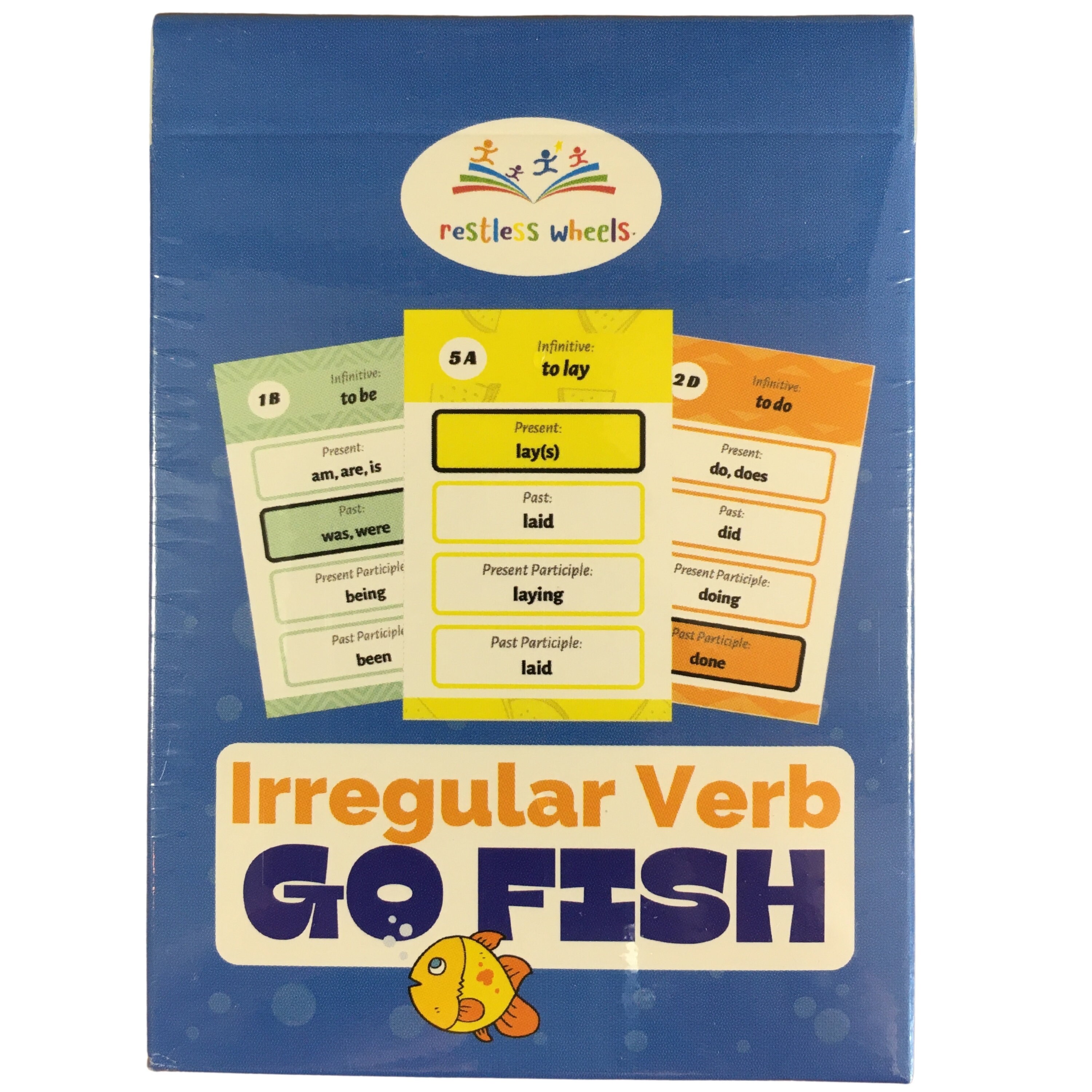 Irregular Verb GO FISH, English Grammar, Grammar Notecards, CC ...