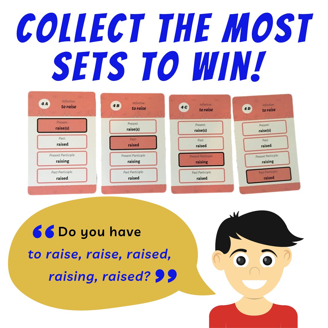 Irregular Verb GO FISH, English Grammar, Grammar Notecards, CC ...