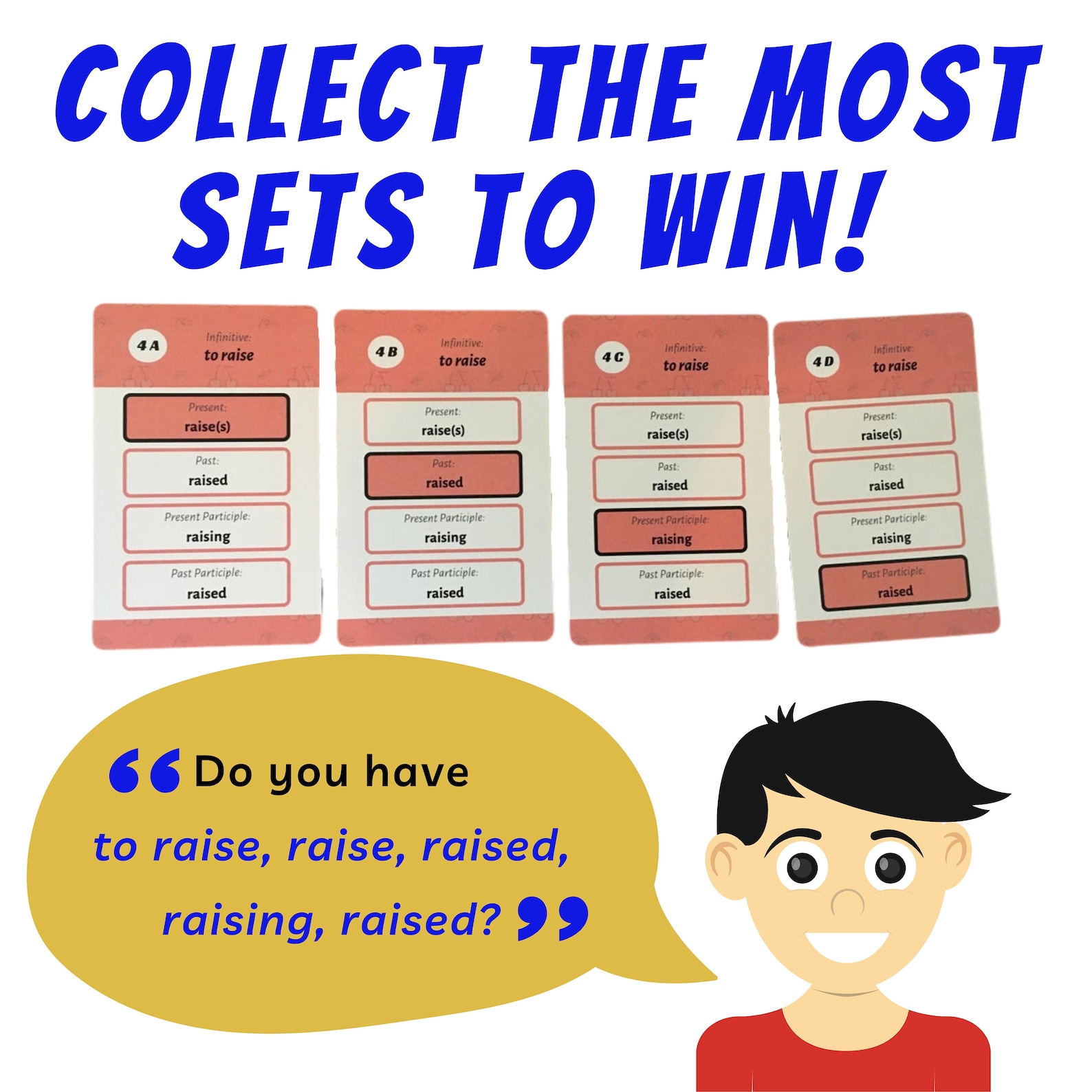 Irregular Verb GO FISH, English Grammar, Grammar Notecards, CC ...