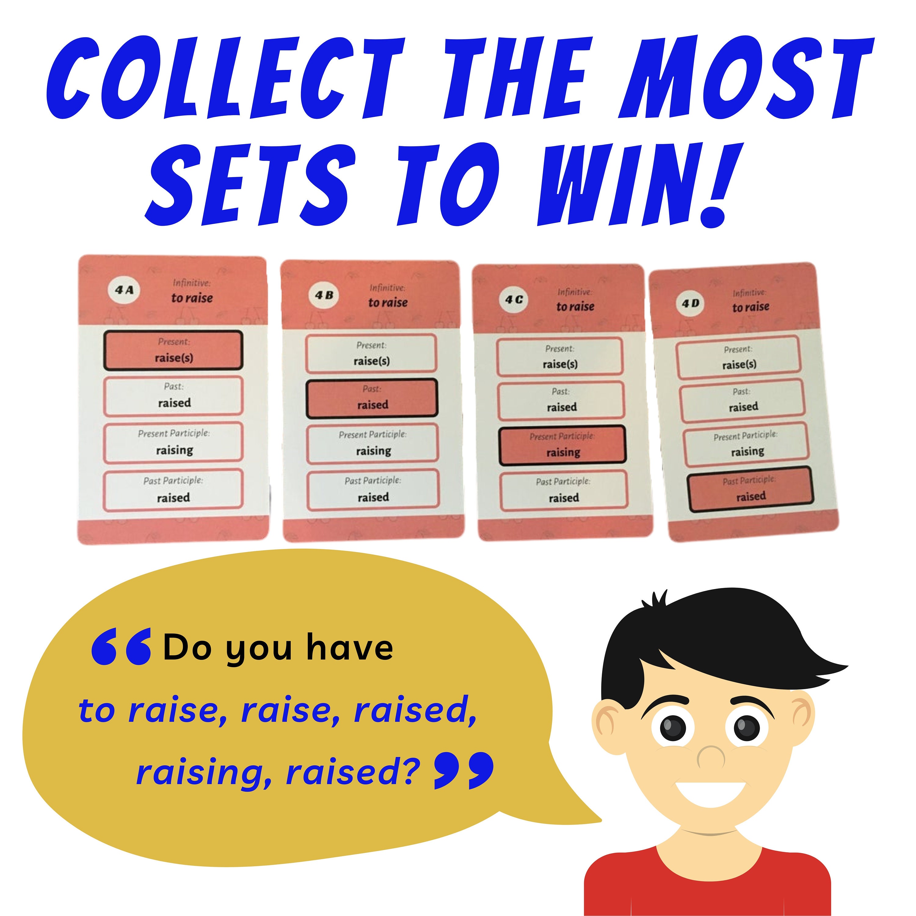 Irregular Verb GO FISH, English Grammar, Grammar Notecards, CC ...