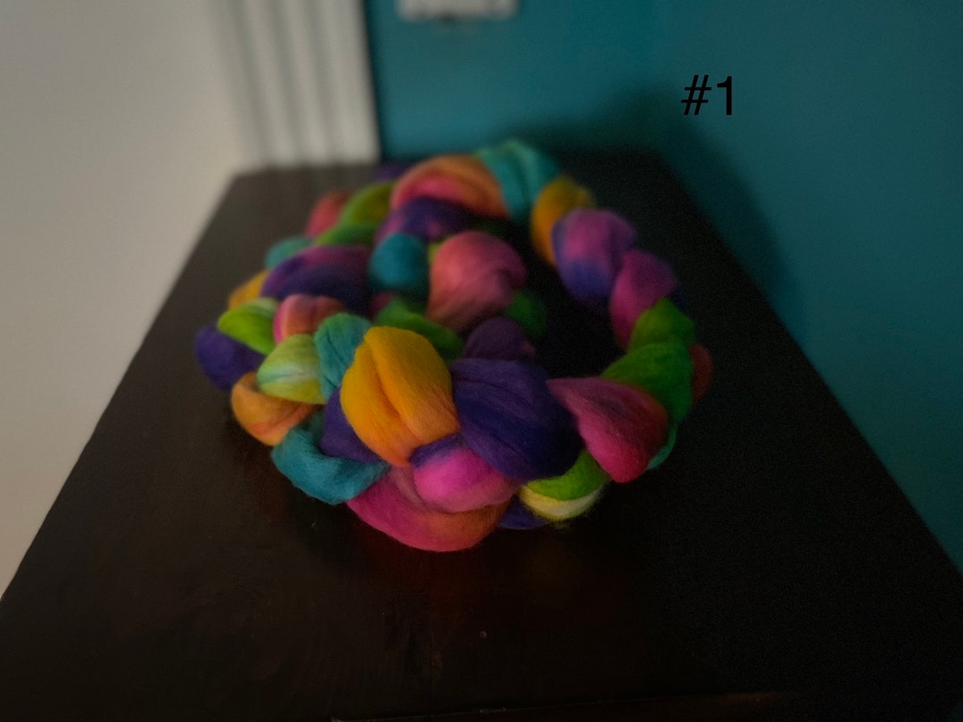 Fine Non-superwash Merino Comb Tops Rainbow 1 - Etsy