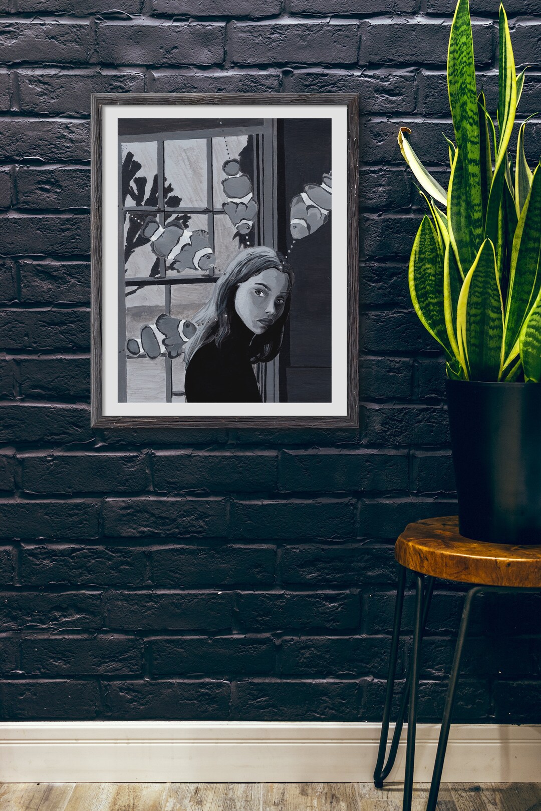 Something Fishy, Acrylic Paint Print Artist Hannah Suddarth - Etsy