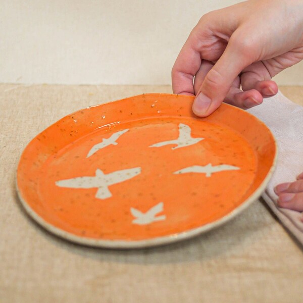 Ceramic Bird Plates - Etsy