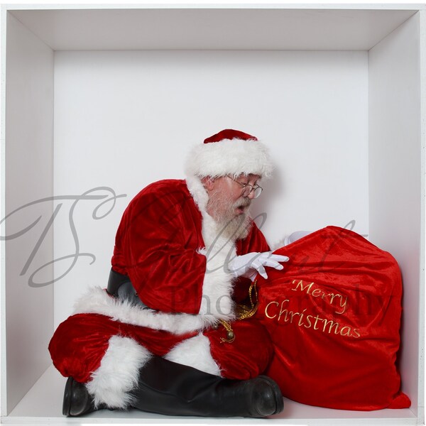 Santa Box Template - Etsy