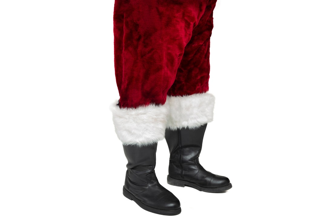Santa Standing Legs With Boots PNG + JPG Photoshop Two Digital Overlay ...