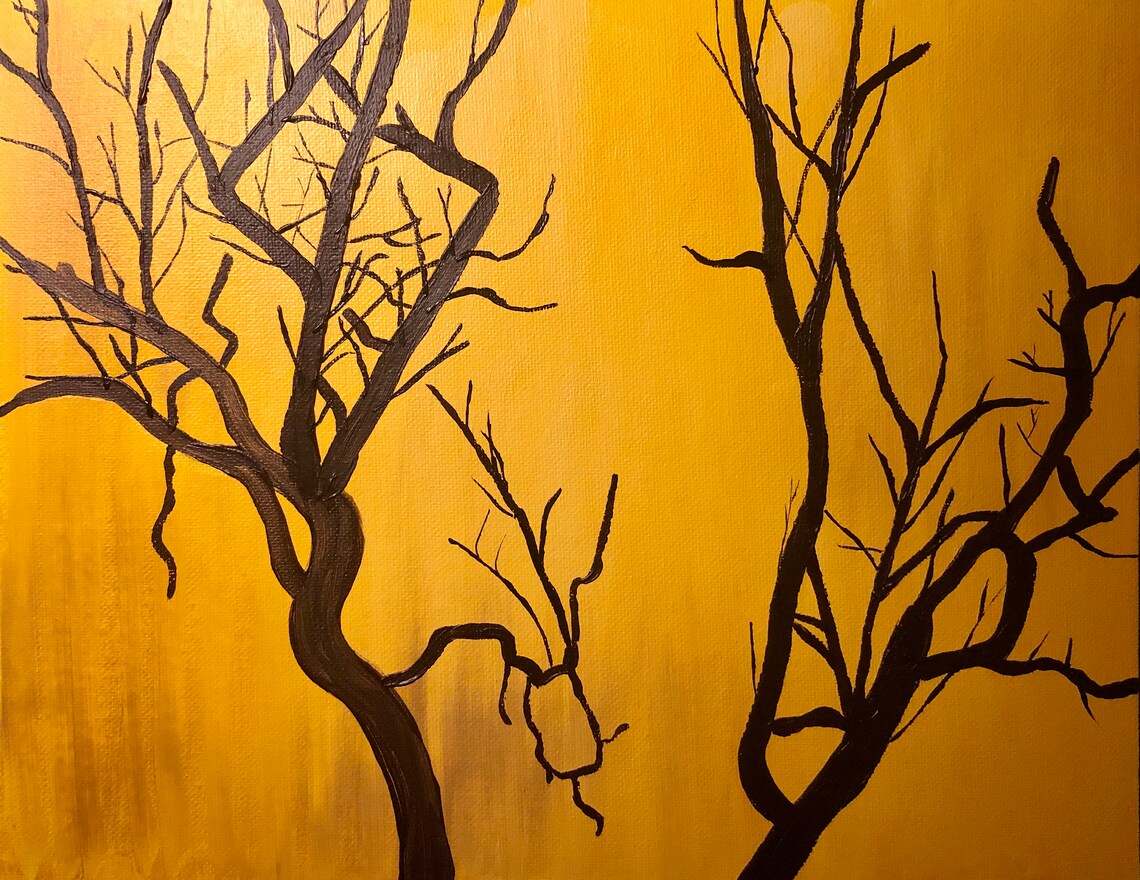 Acrylic Tree Painting | Etsy