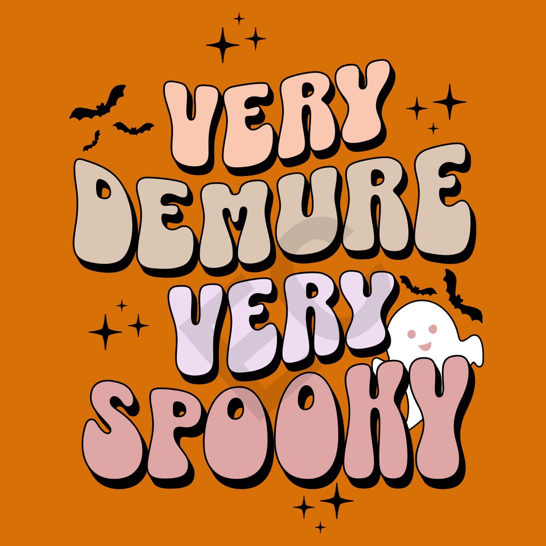 Very Demure Very Spooky PNG SVG Spooky Season Halloween Blanket ...