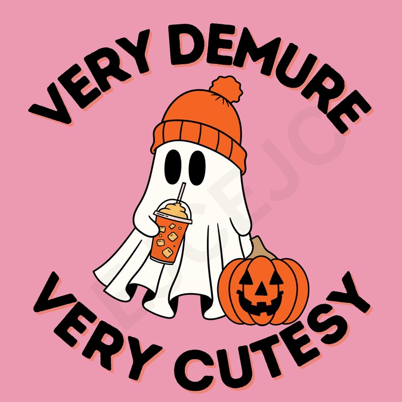 Very Demure, Very Mindful, Very Cutesy, Very Spooky, Png, SVG, Floral ...