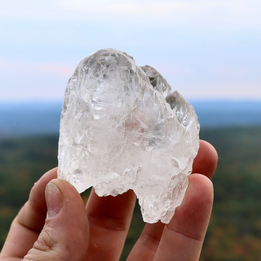 Natural "etched" Topaz Crystal | Raw Topaz Specimen White Topaz Gem ...