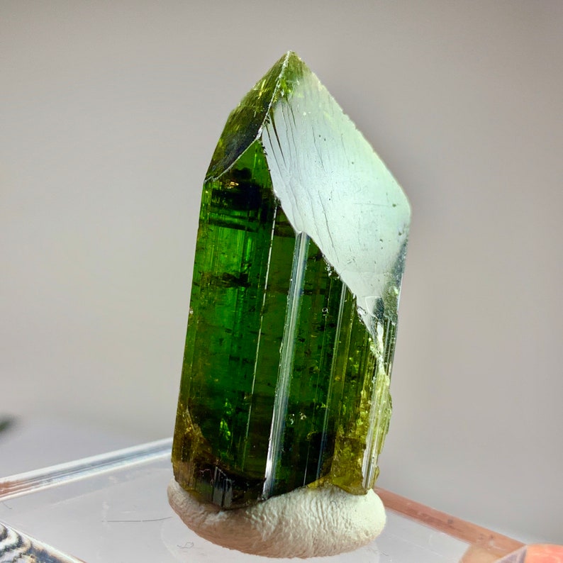 Electric Green Tourmaline Brazilian Tourmaline Crystal - Etsy