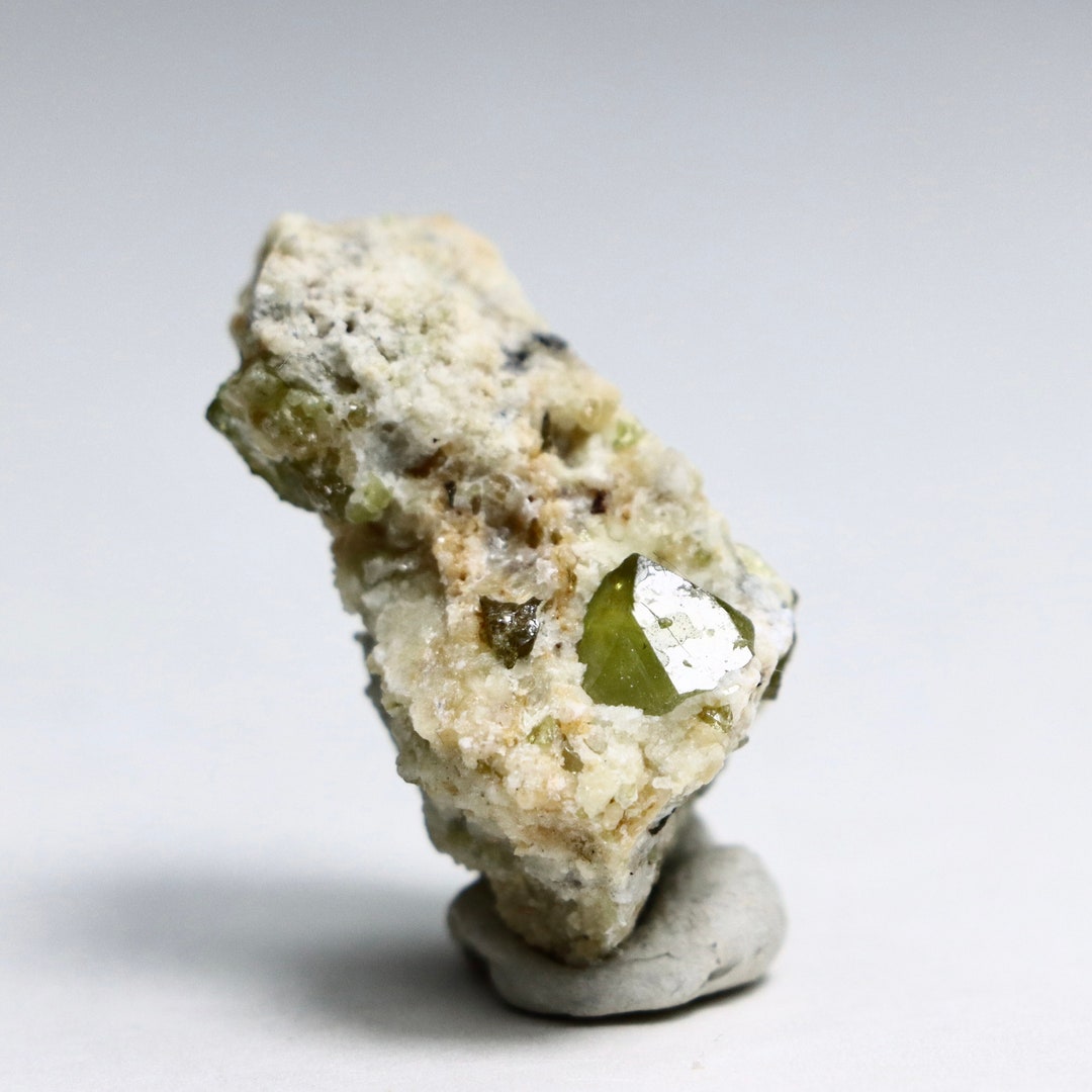 Natural Demantoid Garnet on Matrix | Green Garnet Tsavorite Gemstone ...