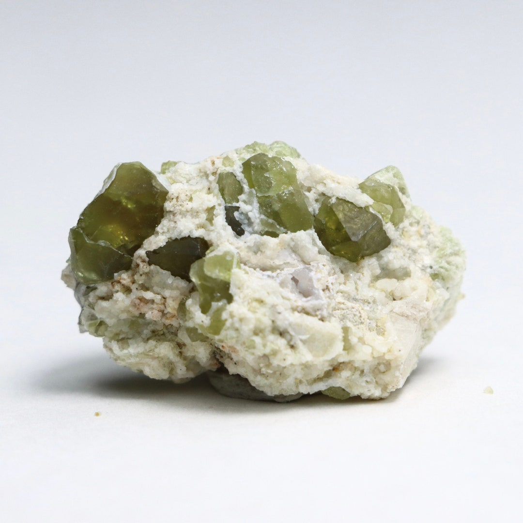 Natural Demantoid Garnet on Matrix | Green Garnet Tsavorite Gemstone ...