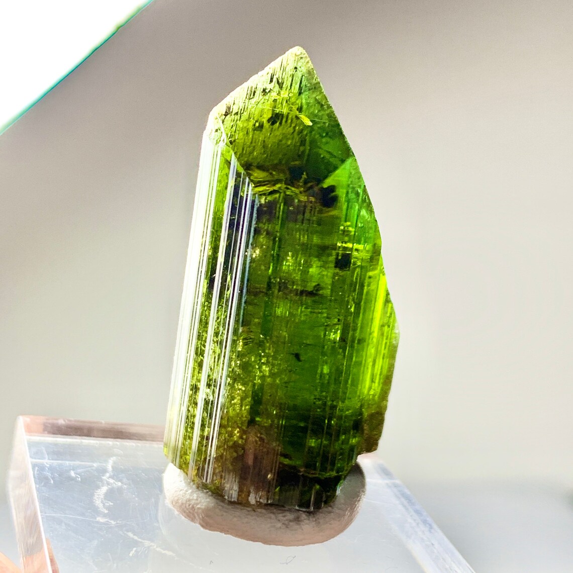 Electric Green Tourmaline Brazilian Tourmaline Crystal - Etsy