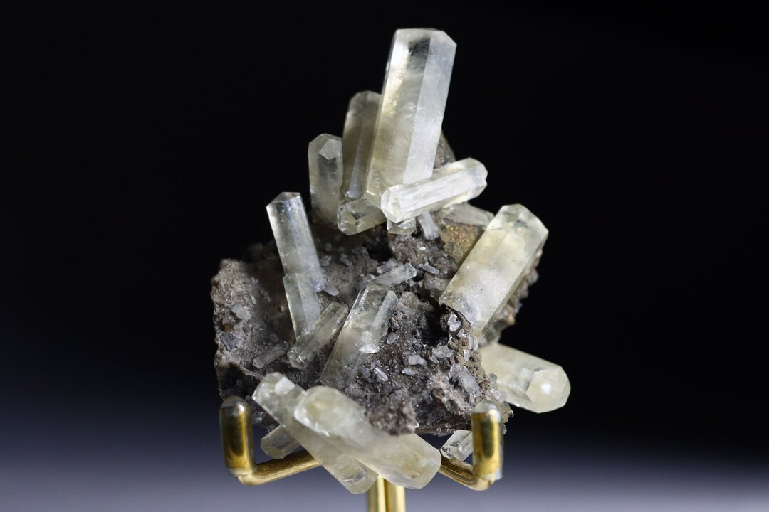 Stellar Beam Calcite Crystal W/ Chalcopyrite | Natural Calcite Crystal ...