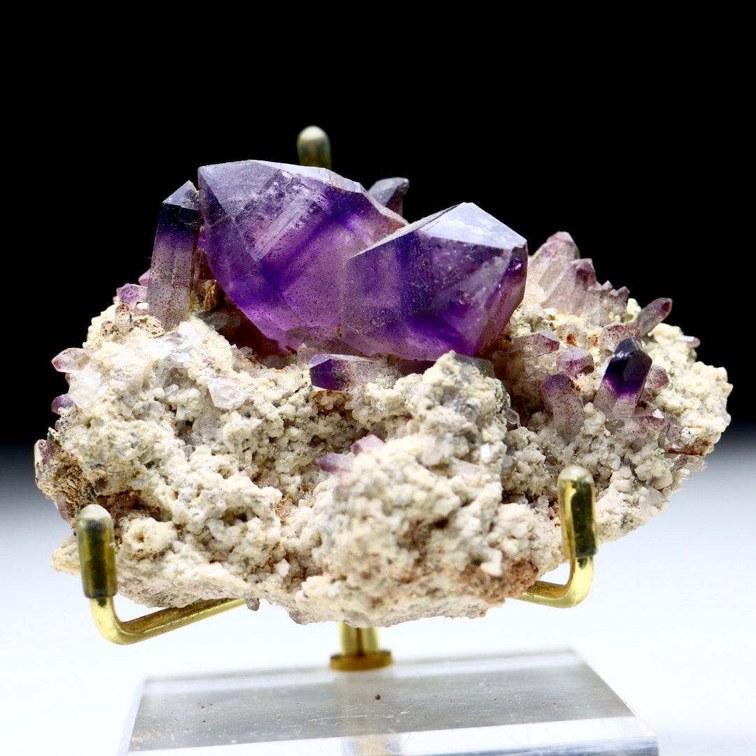 Phantom Brandberg Amethyst on Matrix |amethyst Quartz Point Amethyst ...