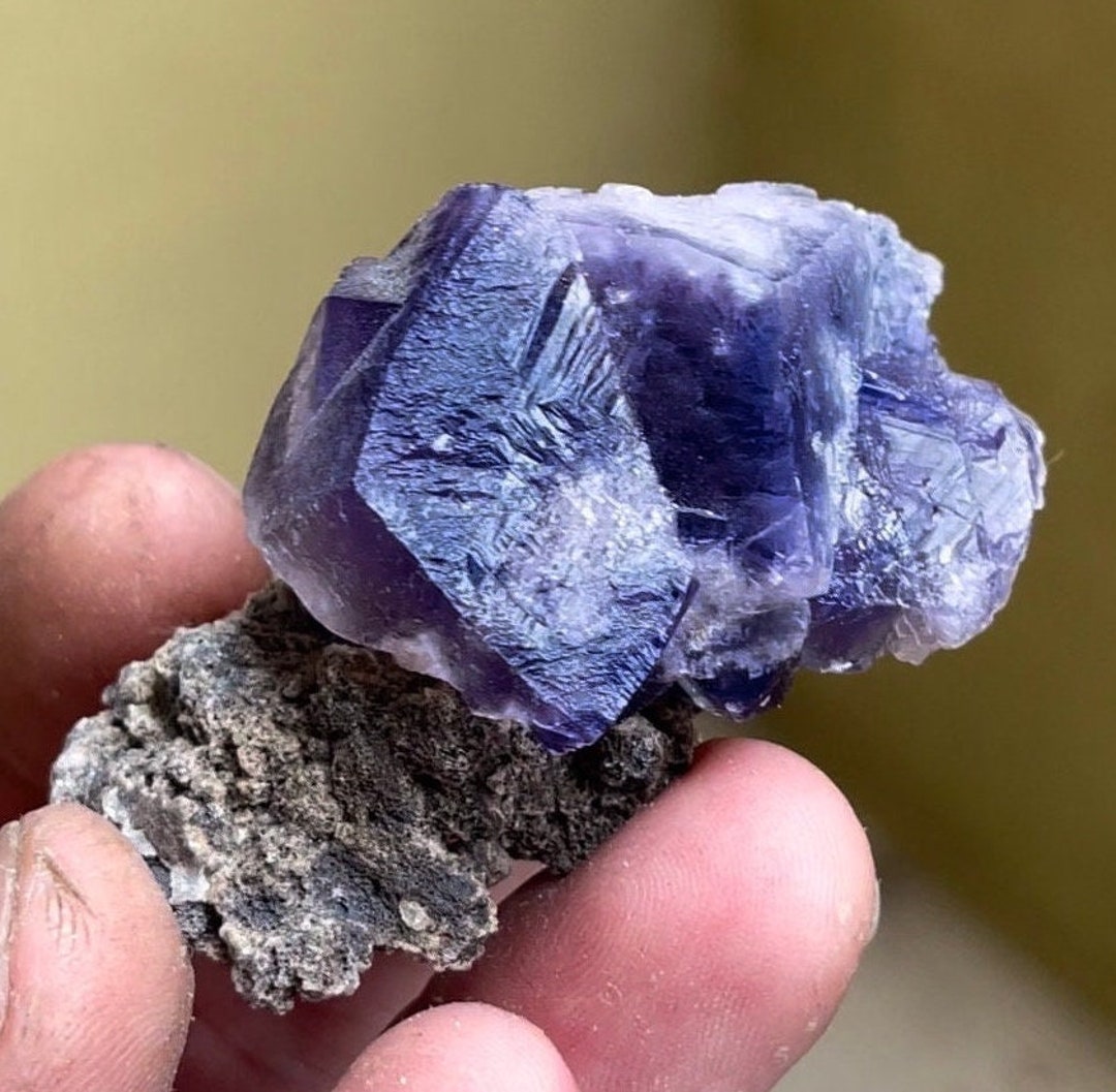 Color Changing Fluorite on Matrix | Rogerley Fluorite Diana Maria Mine ...