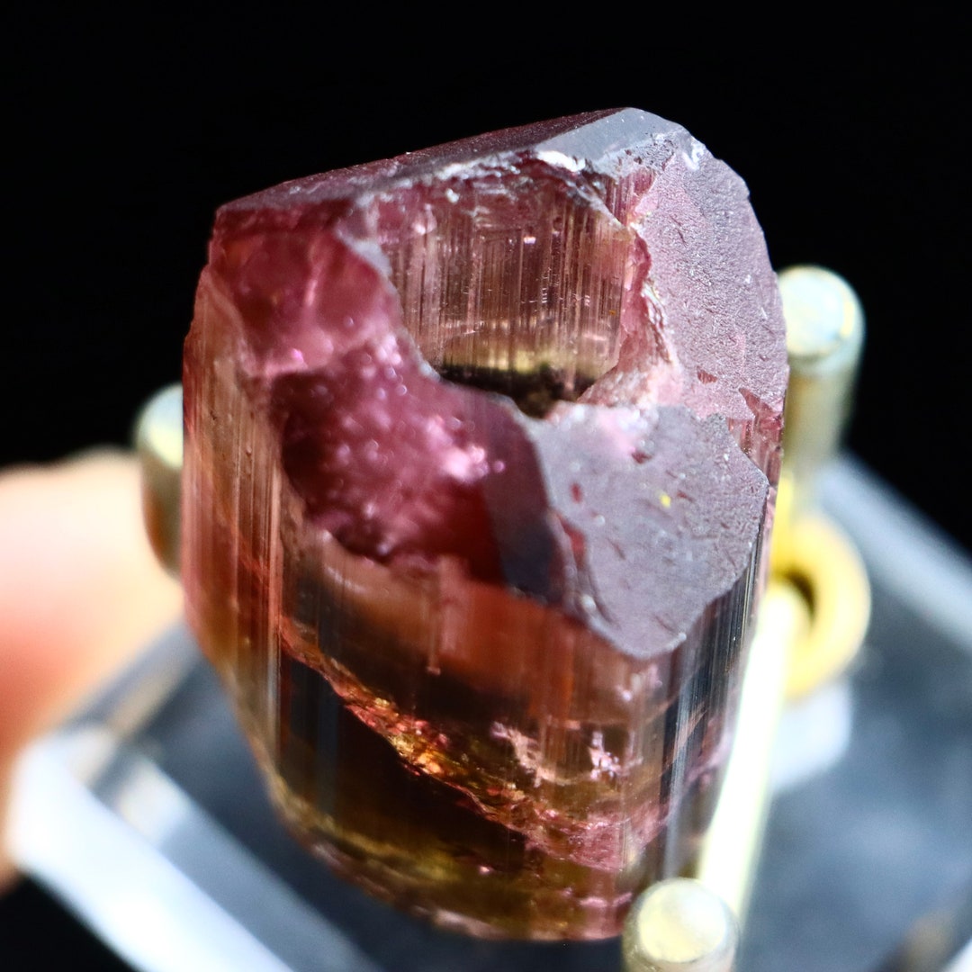 Very Rare Hollow Termination Tourmaline Crystal | Jewelry Making Raw ...