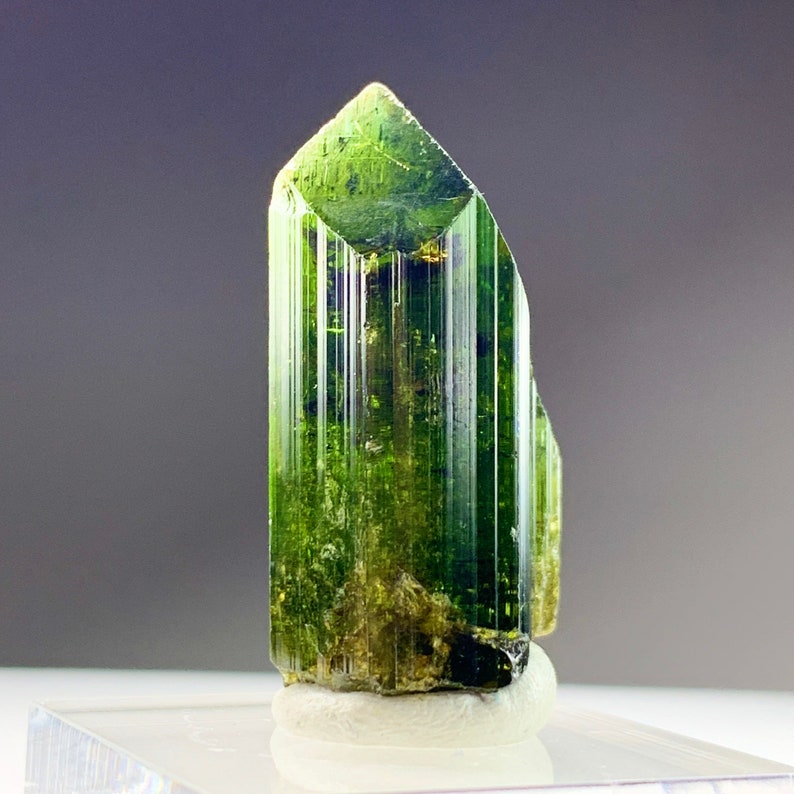 Electric Green Tourmaline Brazilian Tourmaline Crystal - Etsy