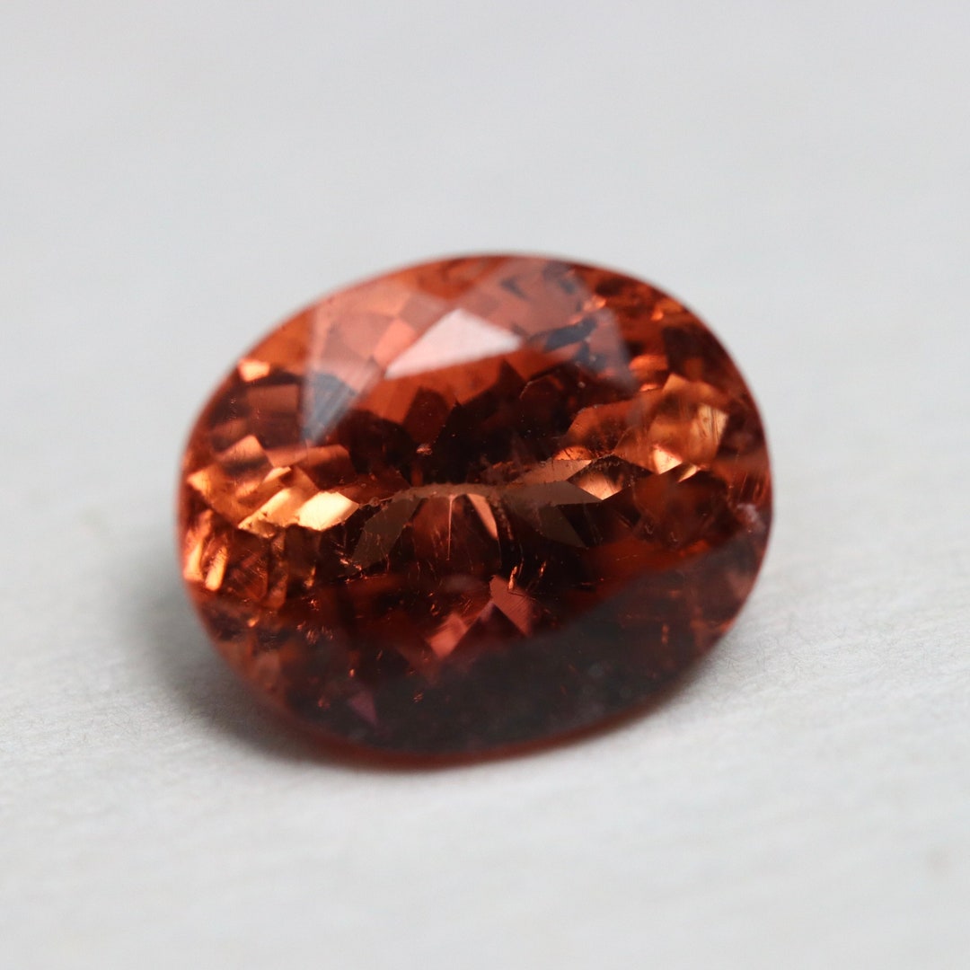 Faceted Rubellite Tourmaline Oval Cut | Faceted Tourmaline Gem Loose ...