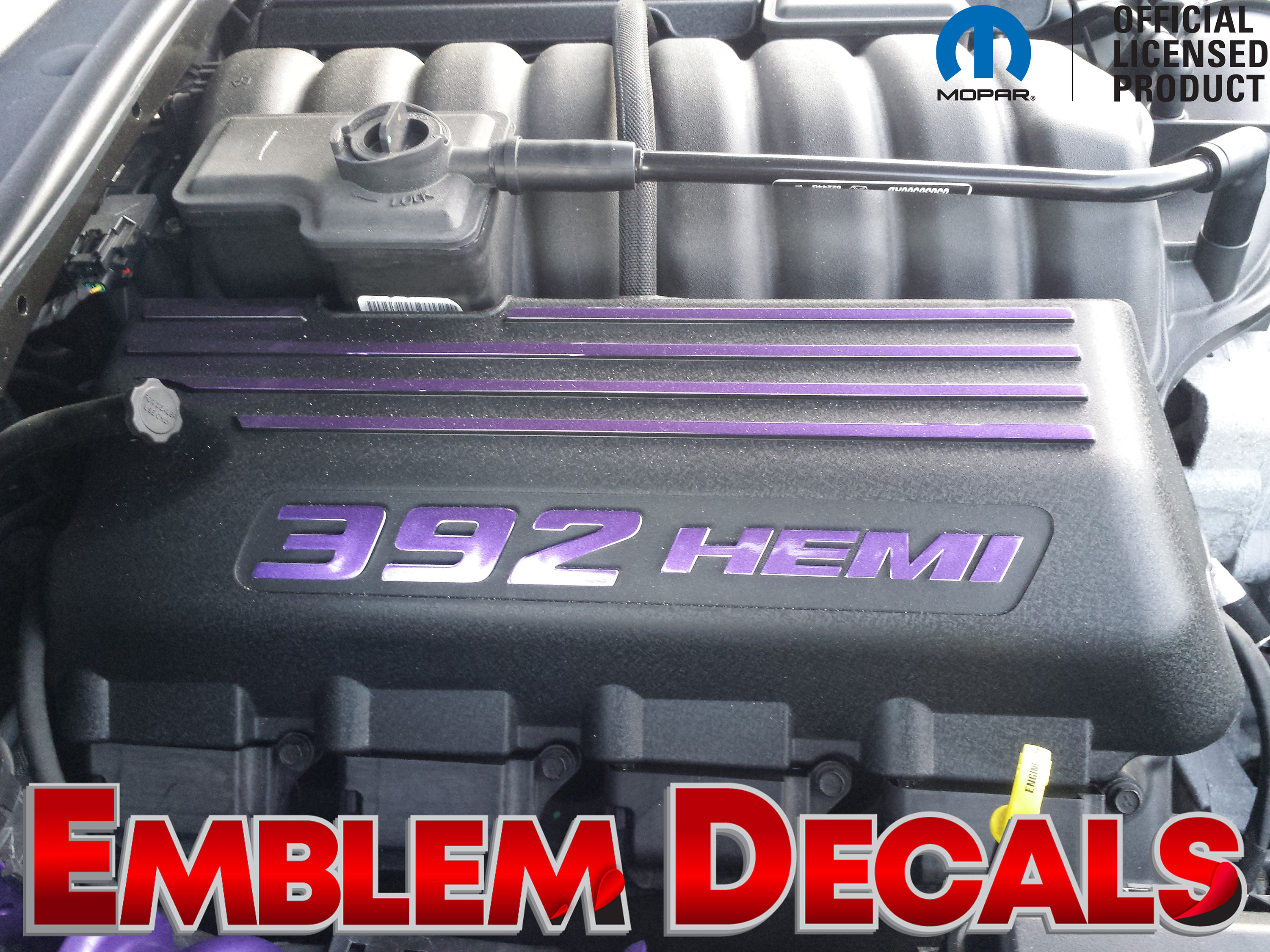 Dodge Challenger 392 Hemi Engine Decal 11 12 13 14 15 16 17 18 19 2020 ...